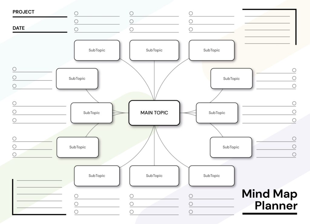 Mind Map Template Free Printable - Free Printable Maps