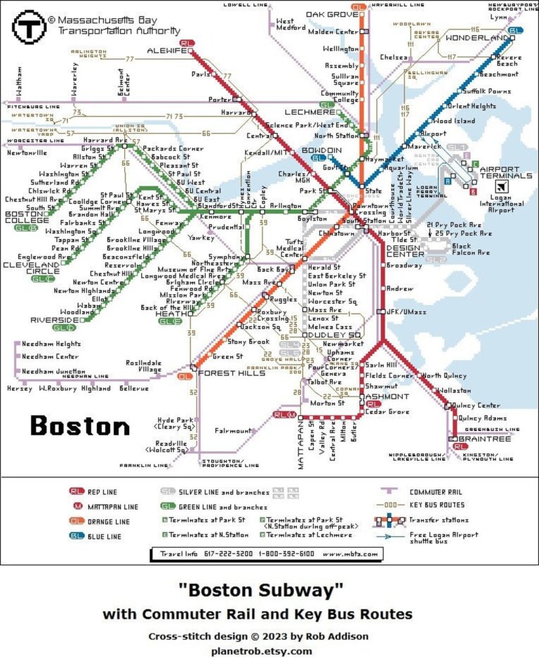 Boston Subway Map Printable - Free Printable Maps