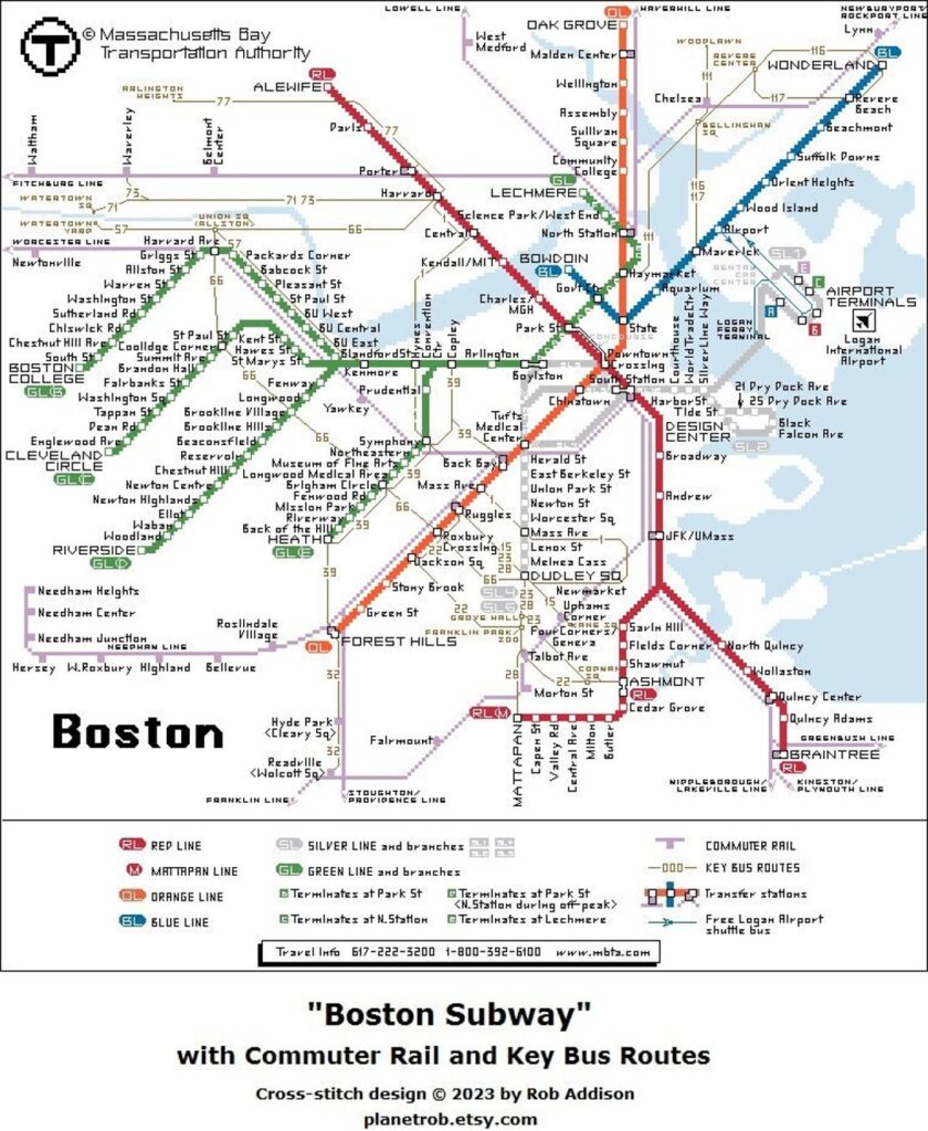 Boston Subway Map Printable - Free Printable Maps