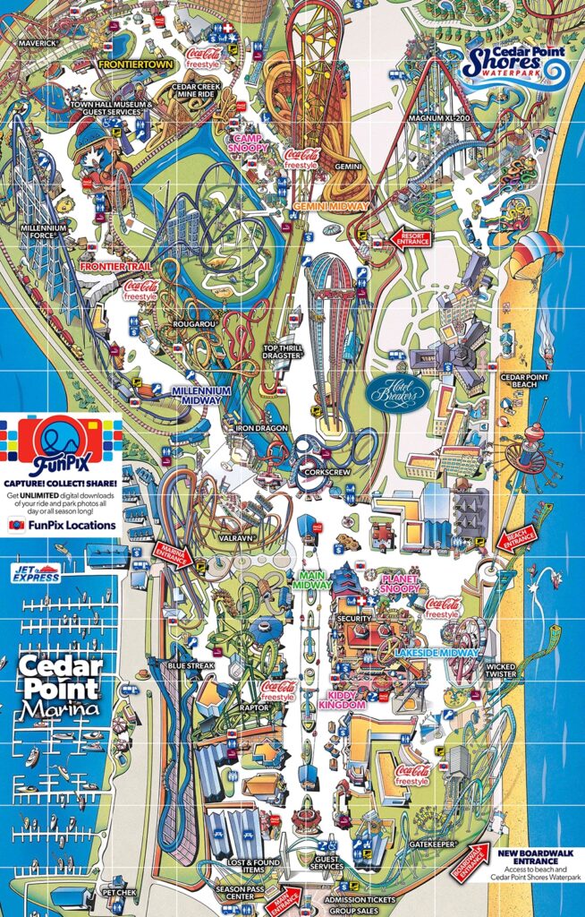 Printable Cedar Point Map - Free Printable Maps