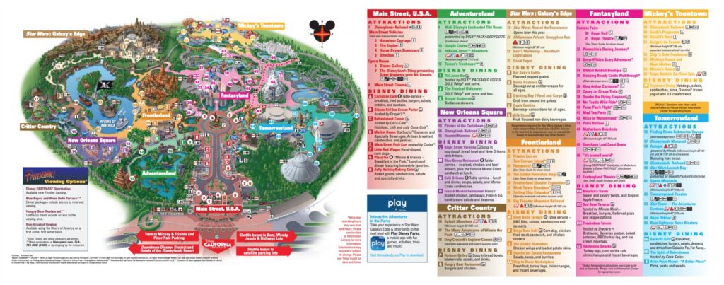 Disneyland Printable Map - Free Printable Maps