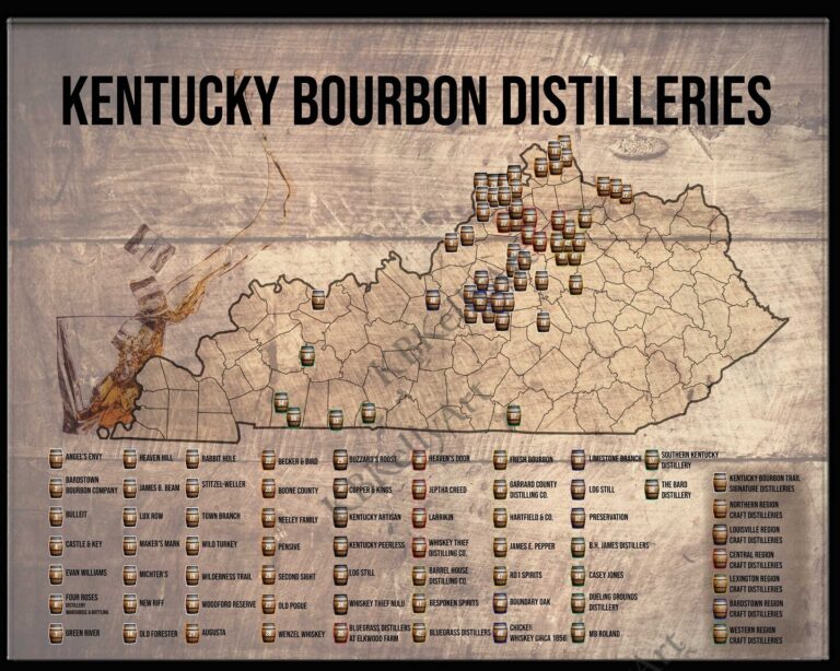 Printable Bourbon Trail Map - Free Printable Maps