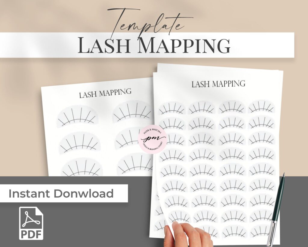 Printable Lash Mapping Template - Free Printable Maps