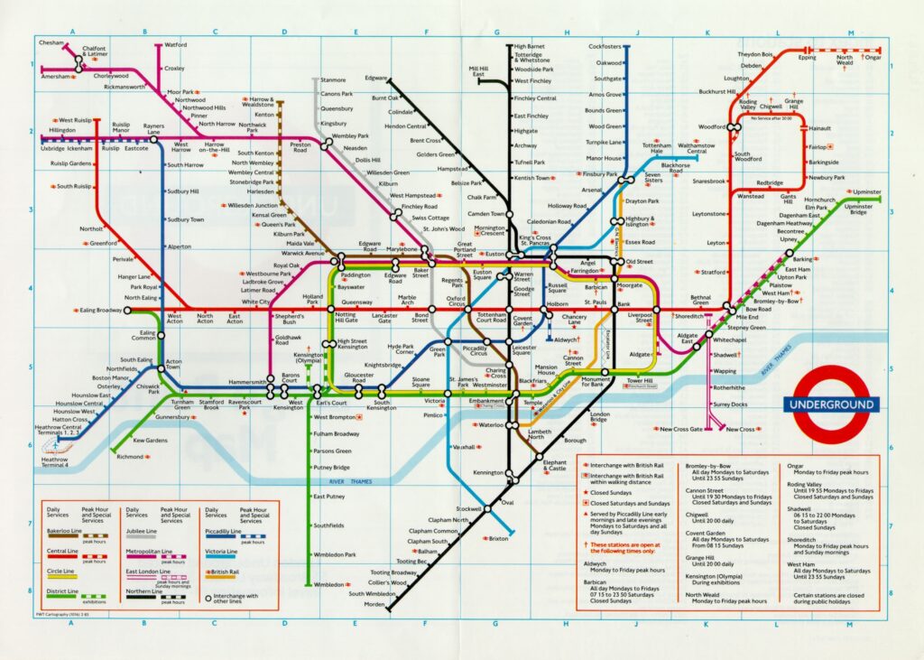 Large Printable London Underground Map - Free Printable Maps