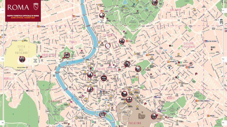 Printable Tourist Map Of Rome - Free Printable Maps