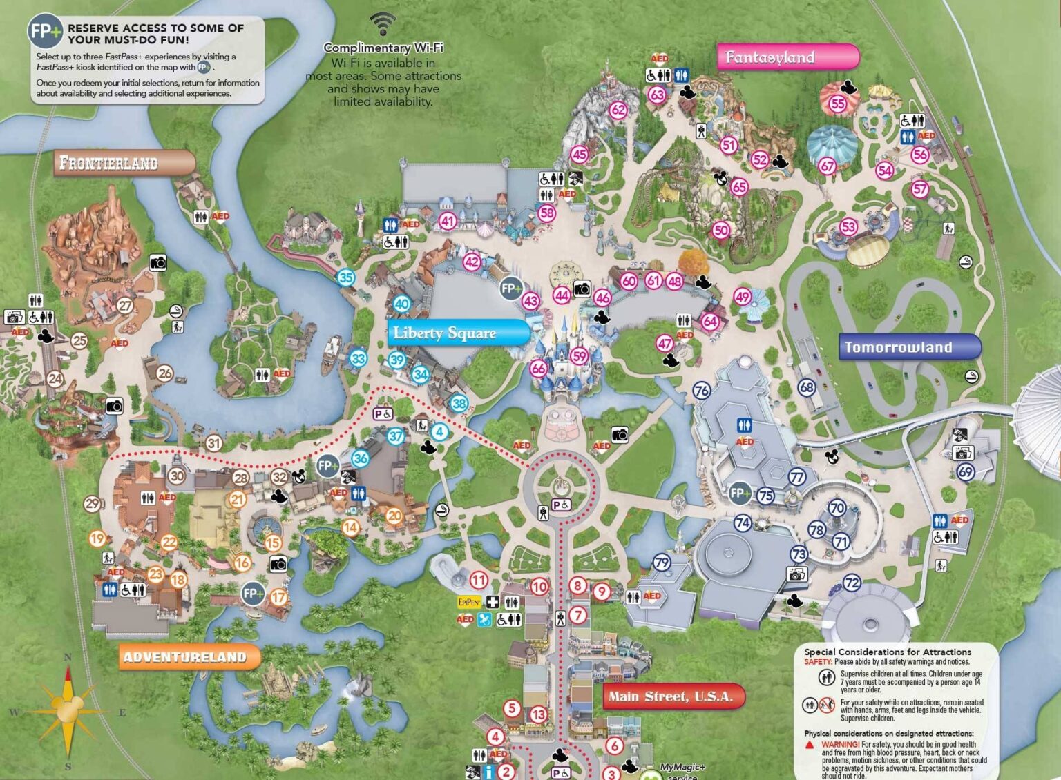 Magic Kingdom Printable Map - Free Printable Maps