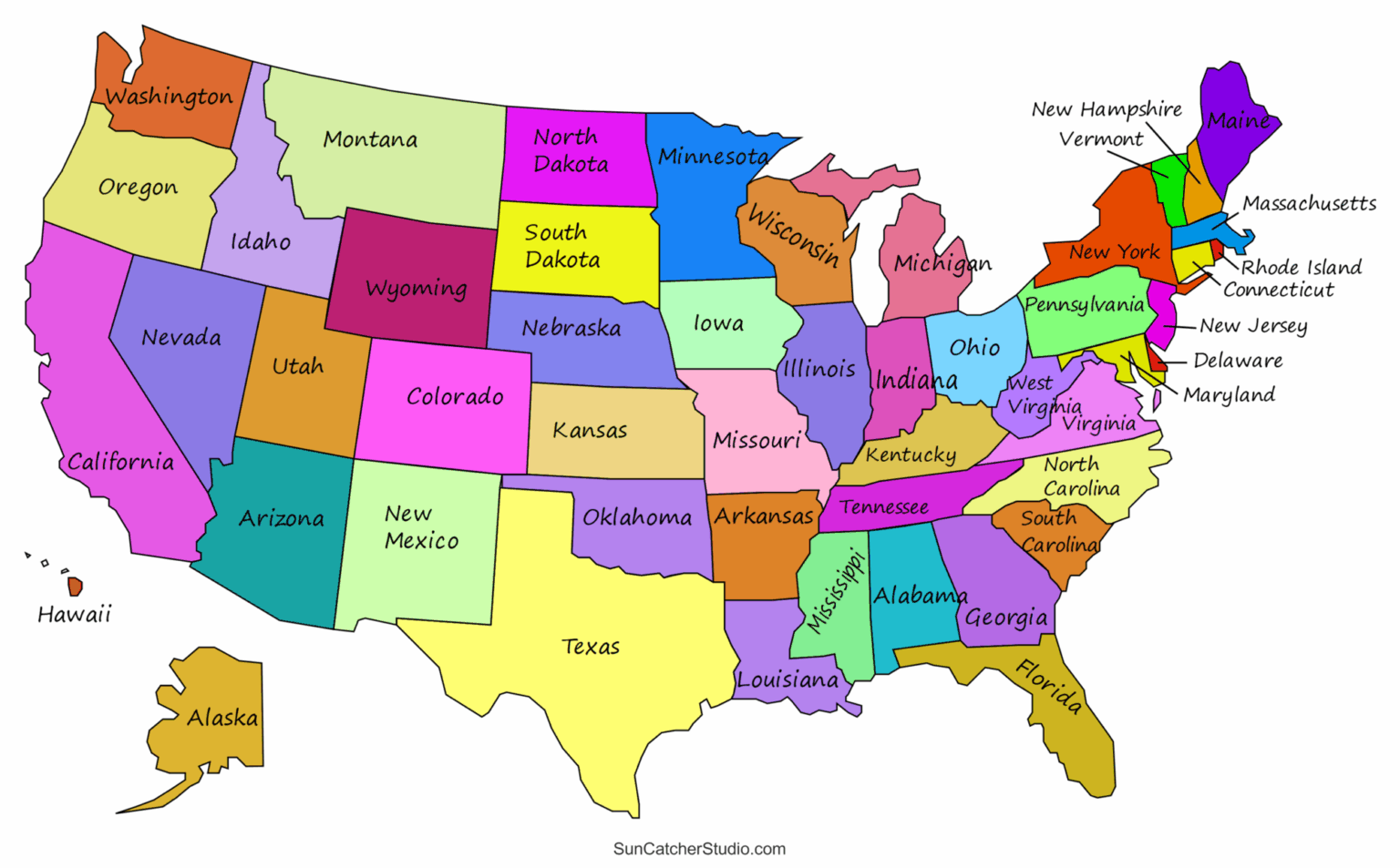 Printable Maps Of The United States - Free Printable Maps