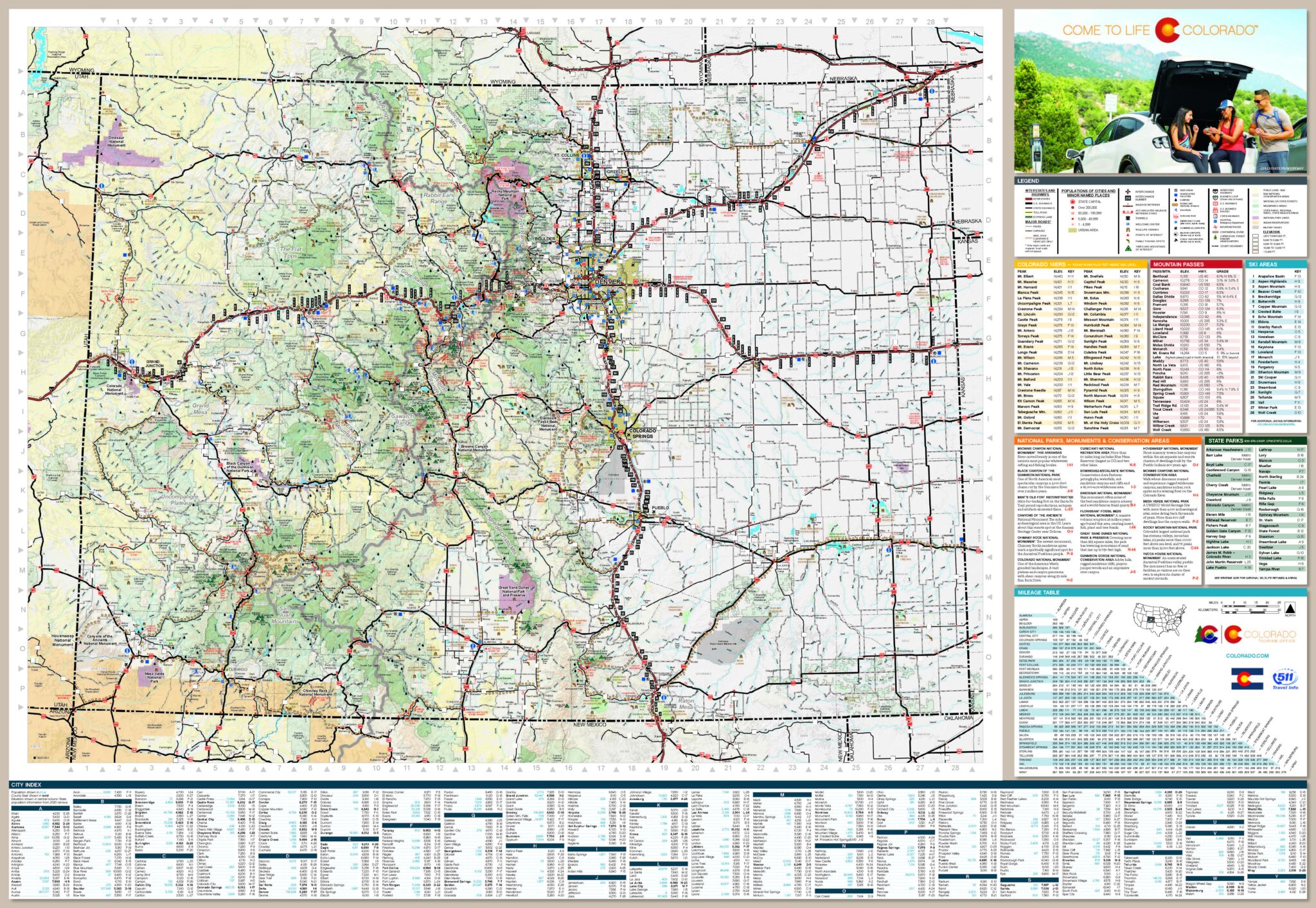 Colorado Printable Map - Free Printable Maps