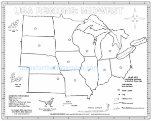 Blank Midwest Maps Free Printable - Free Printable Maps