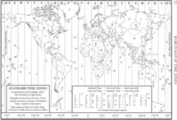 World Map Of Time Zones Printable - Free Printable Maps